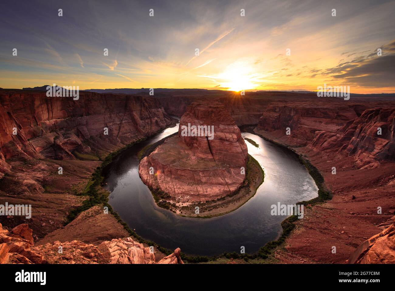Beautiful sunset over colorado river hi-res stock photography and ...