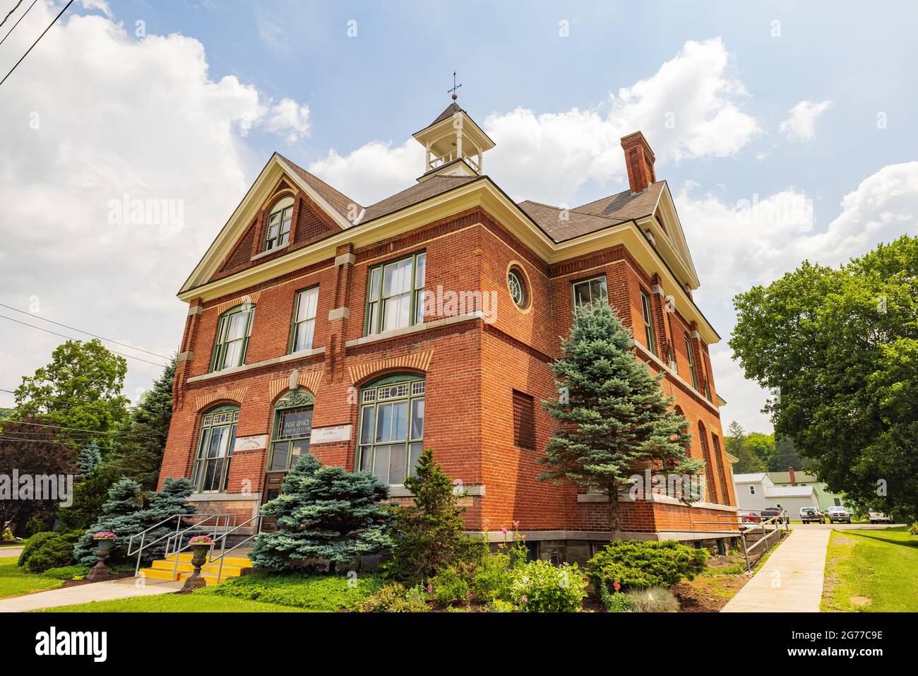 Historical USPS building in Newark Valley at New York Stock Photo - Alamy