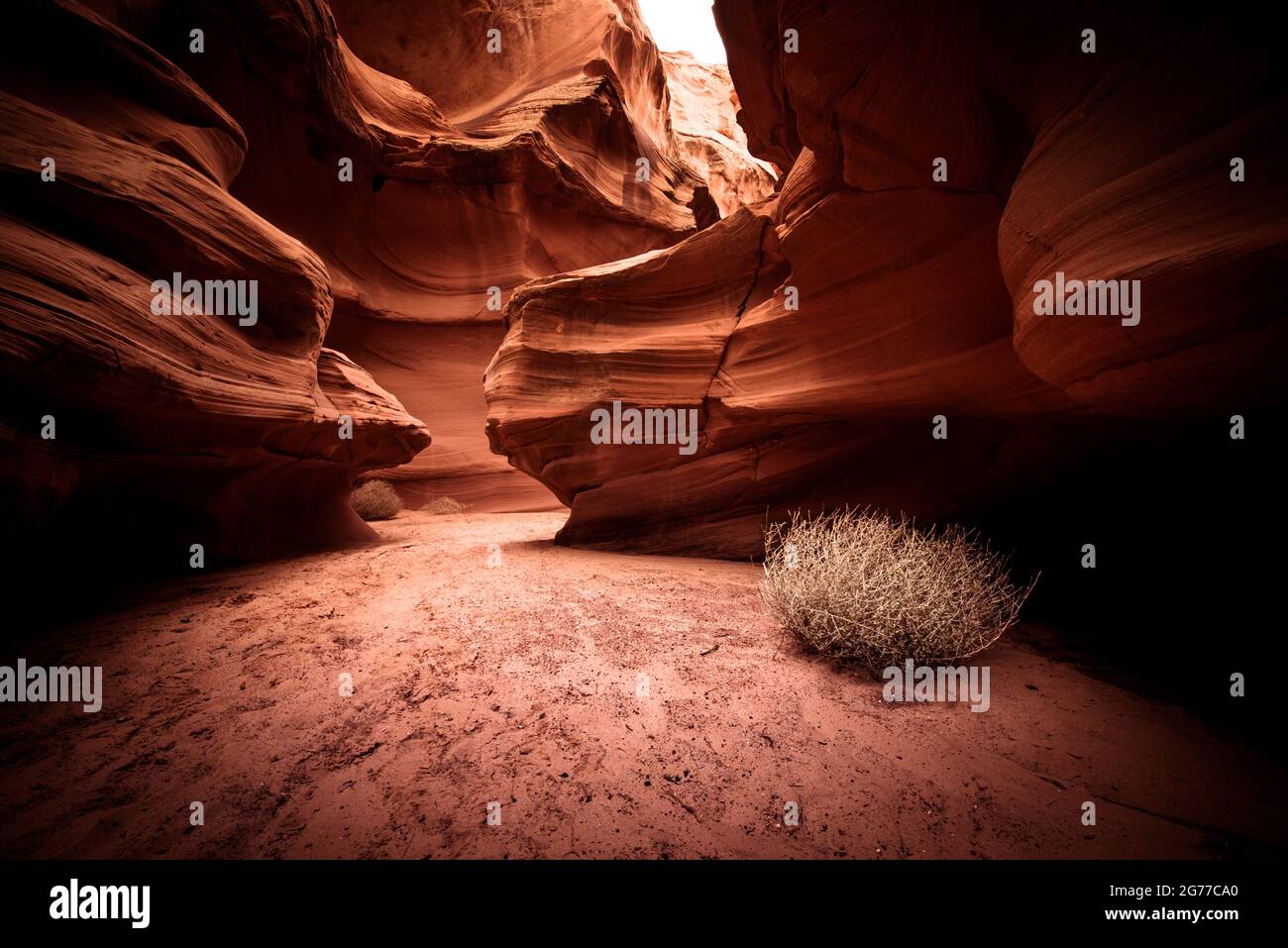 Inside Waterhole Canyon Stock Photo - Alamy