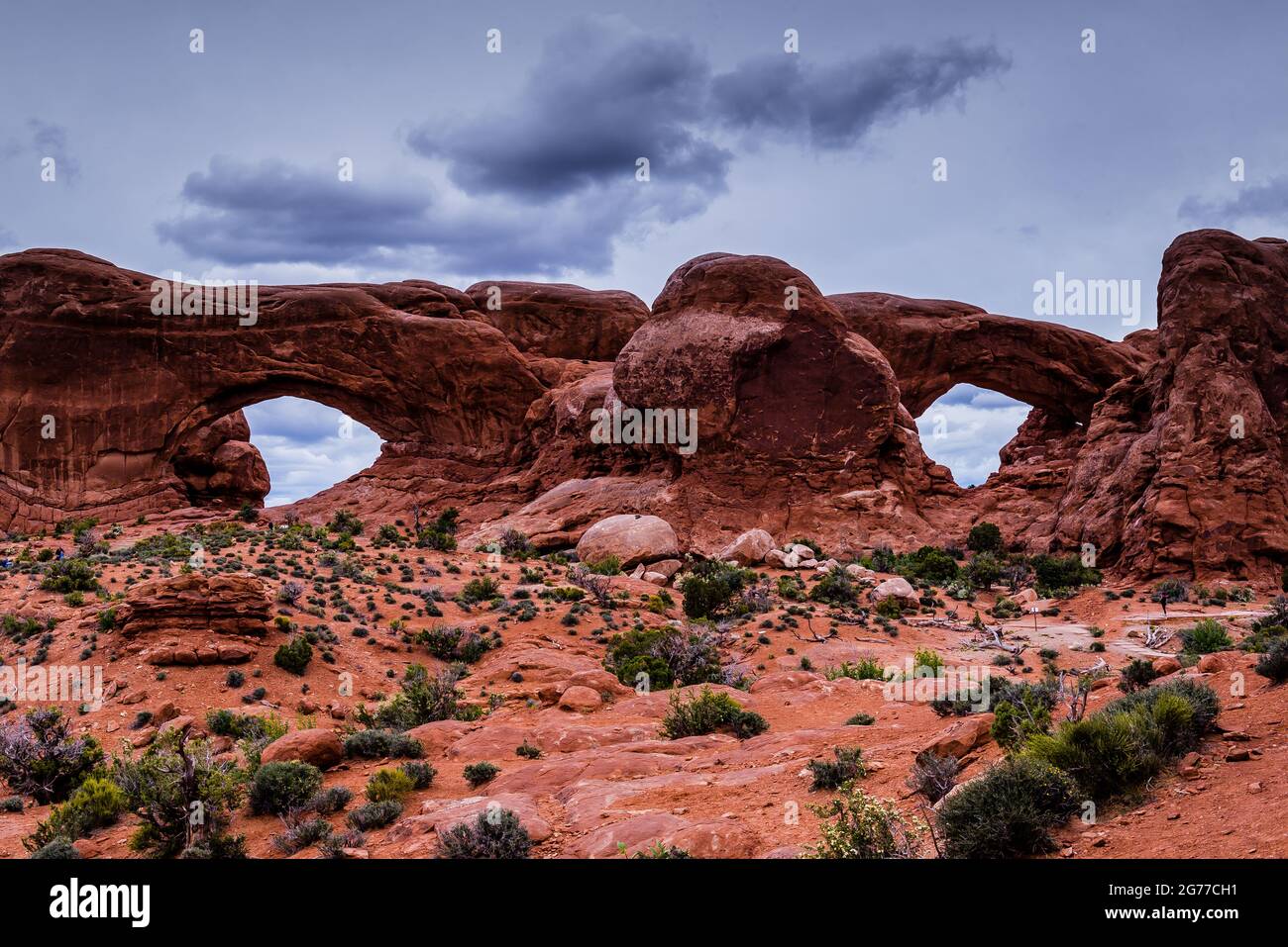 The Windows section at Arches National Park Stock Photo - Alamy