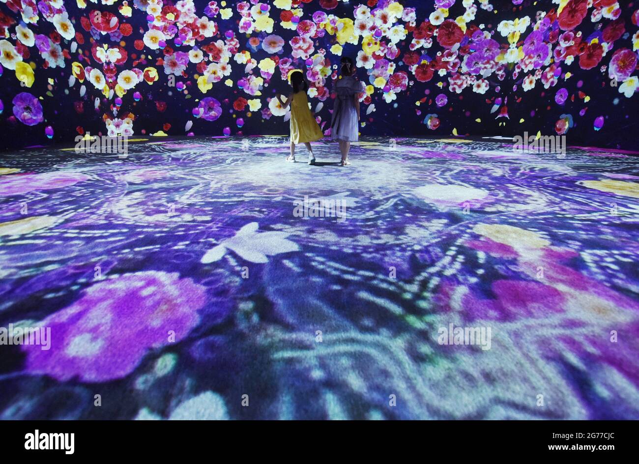 HANGZHOU, CHINA - JULY 11, 2021 - Visitors experience the charm of ...