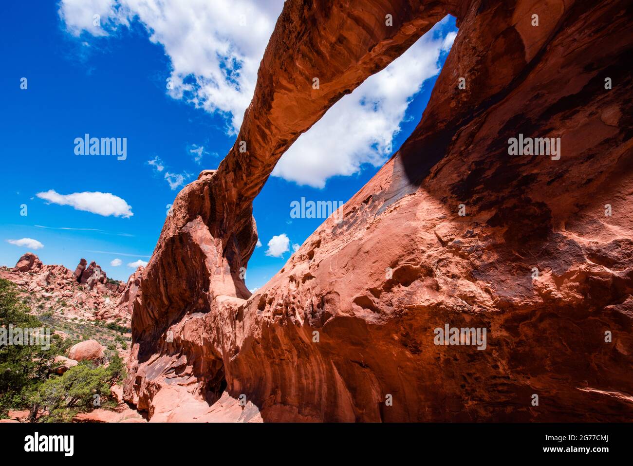 In the devils garden section of arches national park hi-res stock ...
