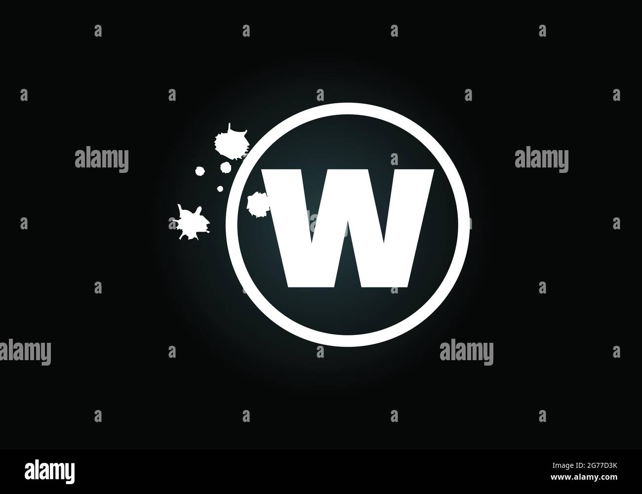 W watercolor painting Stock Vector Images - Alamy