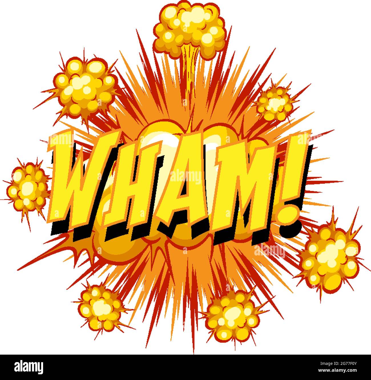 Comic speech bubble with wham text illustration Stock Vector Image ...