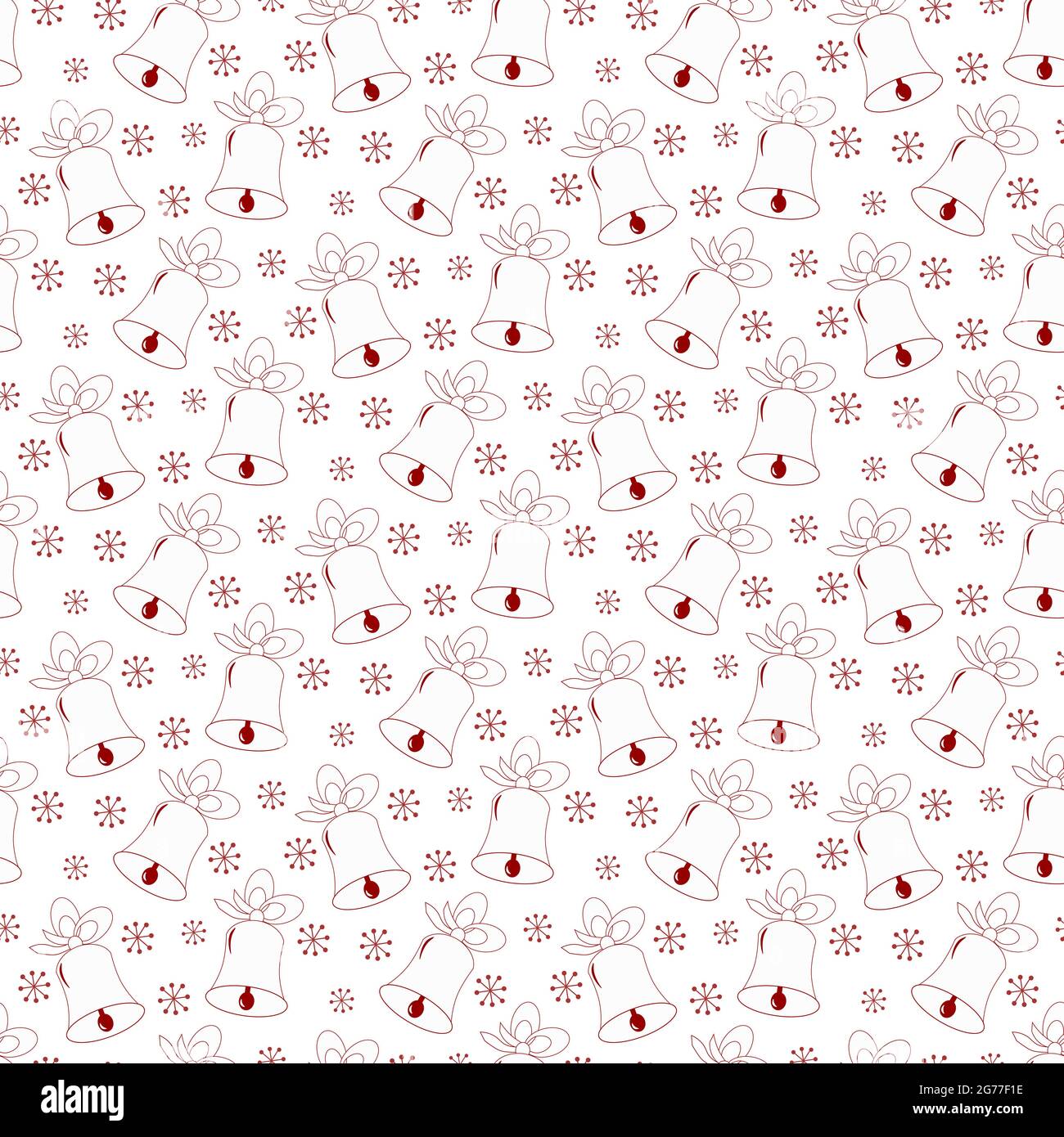 Christmas bells pattern. Festive illustration Stock Vector Image & Art ...