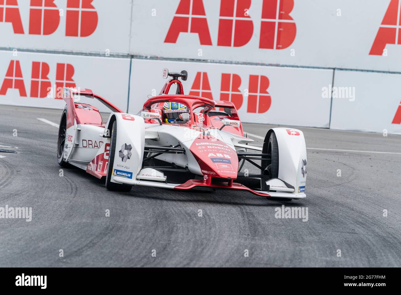 New York, NY - July 11, 2021: Joel Eriksson (6) of DRAGON/PENSKE ...