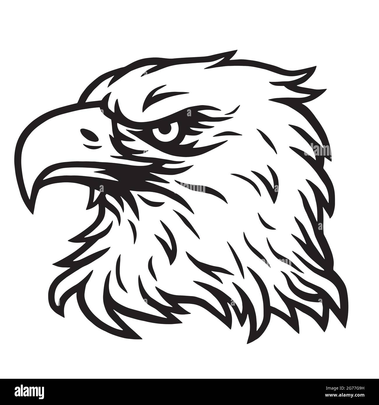 Eagle Head Mascot Drawing Stock Vector Image & Art - Alamy