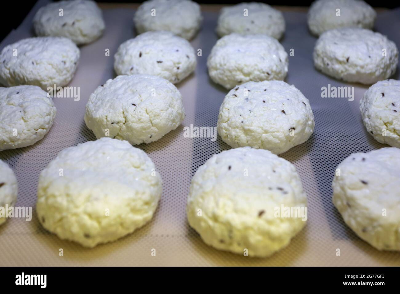 Westerhausen, Germany. 23rd June, 2021. Harz cheese lies in a ripening ...