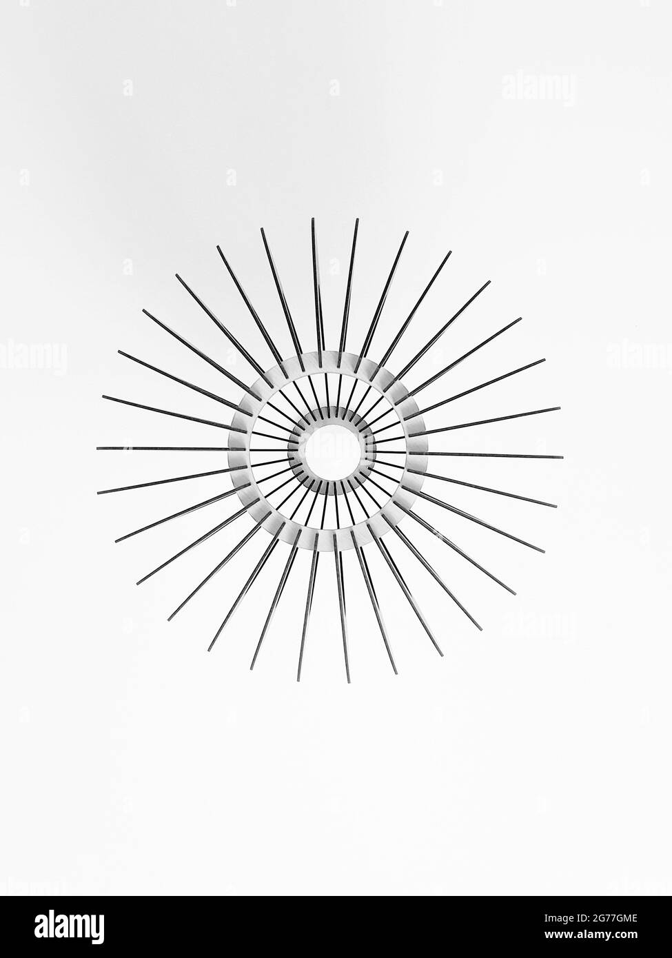 Black drawing of the sun with rays on a white background Stock Photo ...