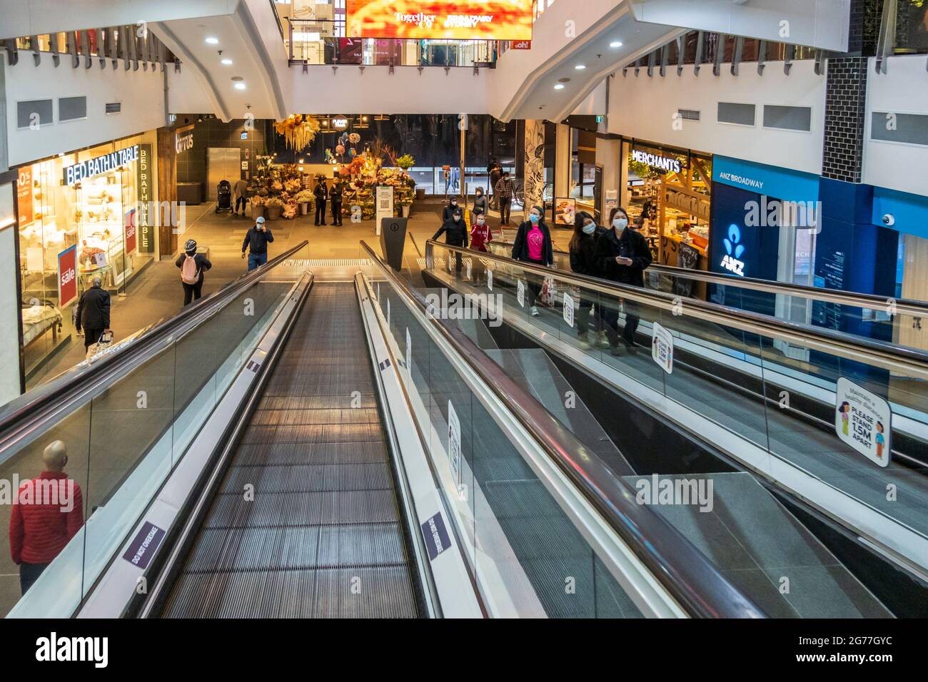 Inclinators at Westfield Broadway Shopping Centre during lockdown in ...