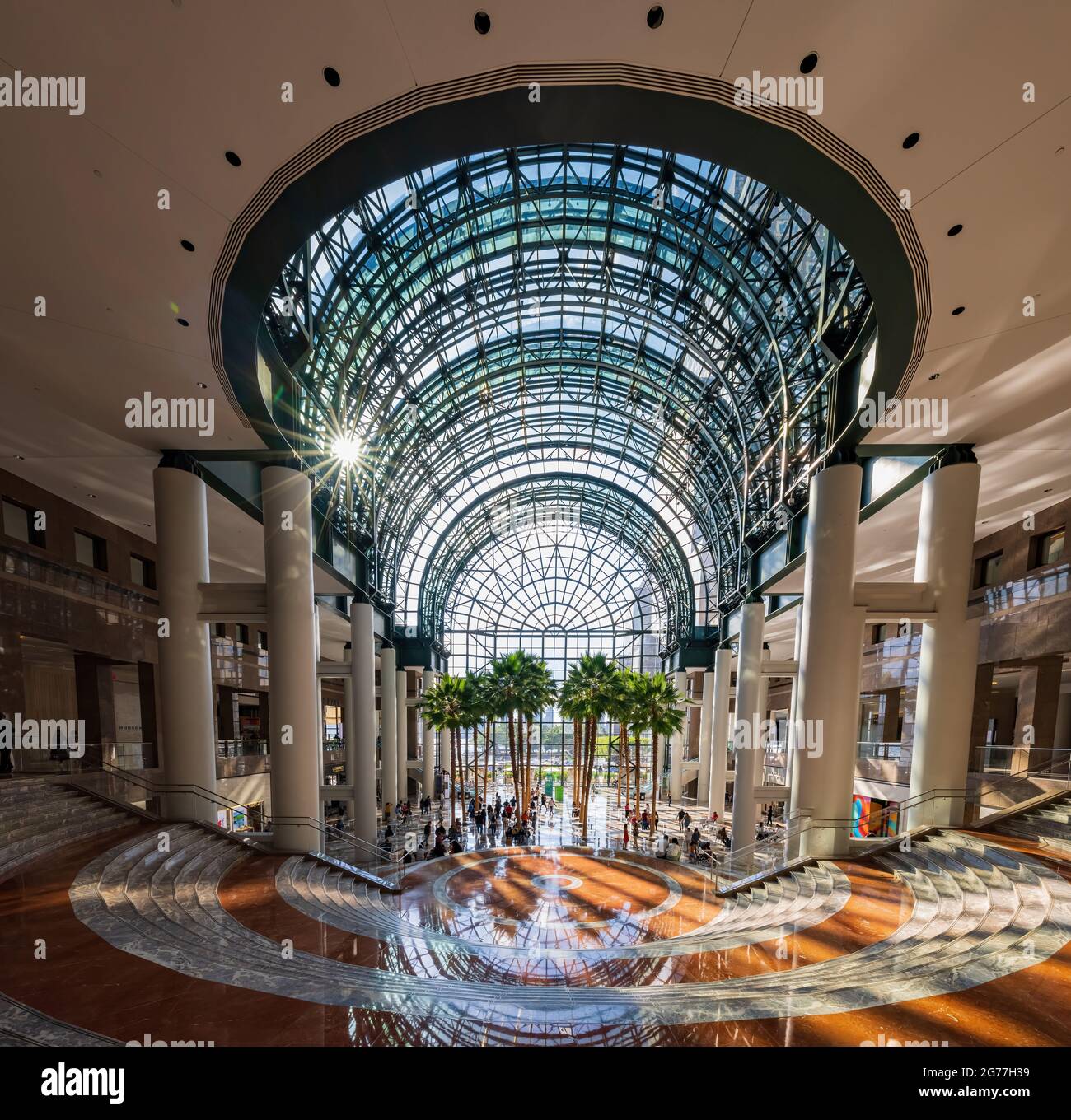 New York, JUL 4, 2021 - Interior view of the Brookfield Place Stock ...