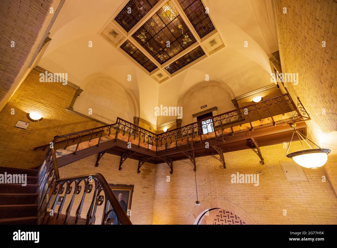 New York, JUL 6, 2021 - Interior view of the Uris Library of Cornell ...