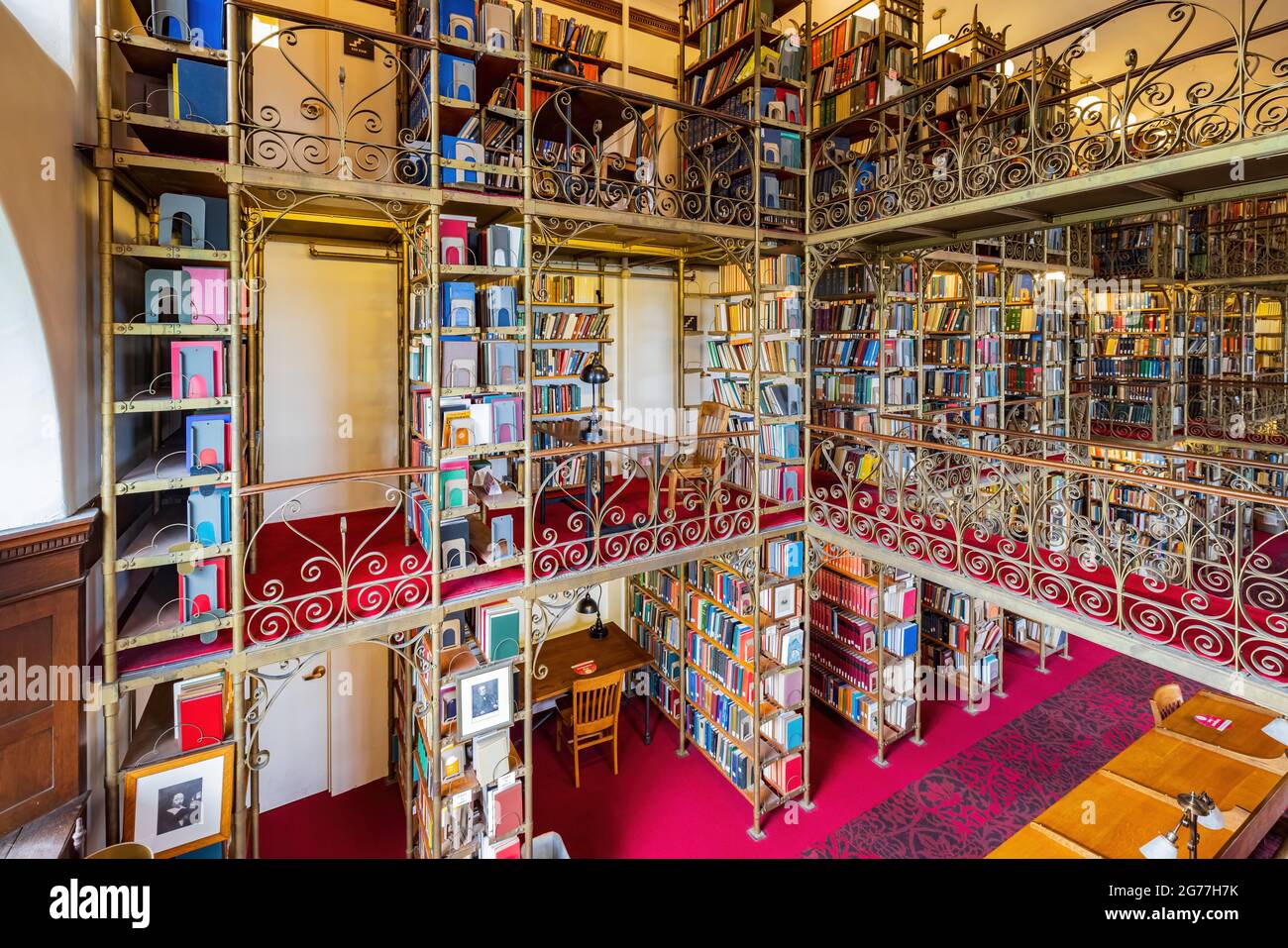New York, JUL 6, 2021 - Interior view of the Uris Library of Cornell ...