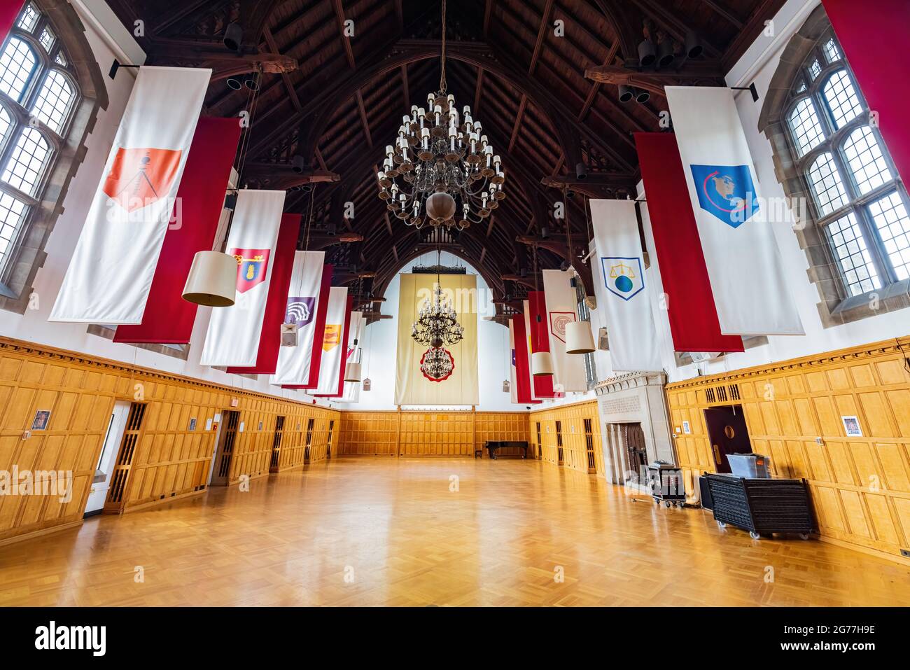 New York, JUL 6, 2021 - Interior view of Willard Straight Hall of ...