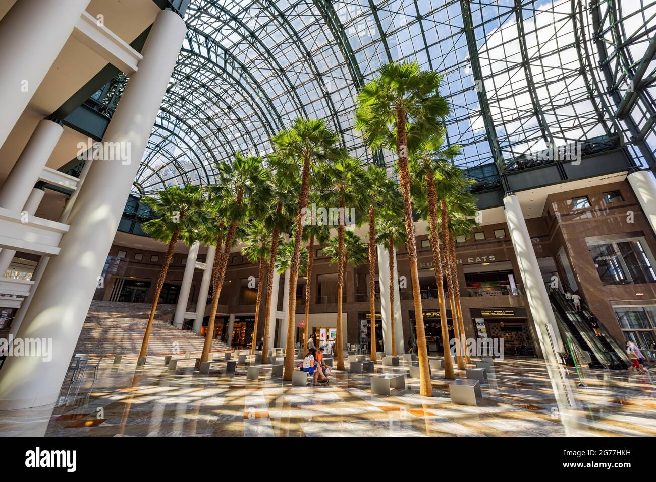 New York, JUL 4, 2021 - Interior view of the Brookfield Place Stock ...