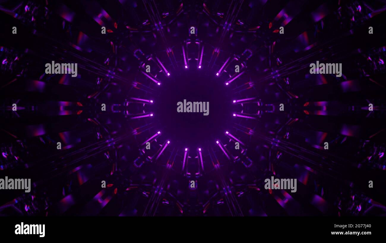 3D rendering of a purple glowing circle, similar to an intergalactic ...