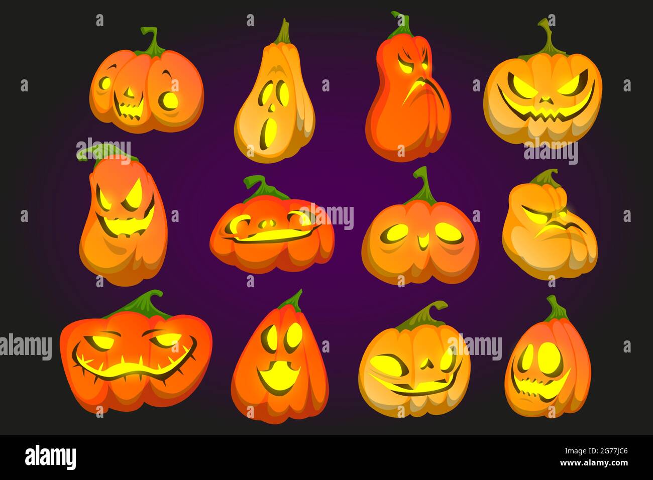 Pumpkin evil laugh Stock Vector Images - Alamy