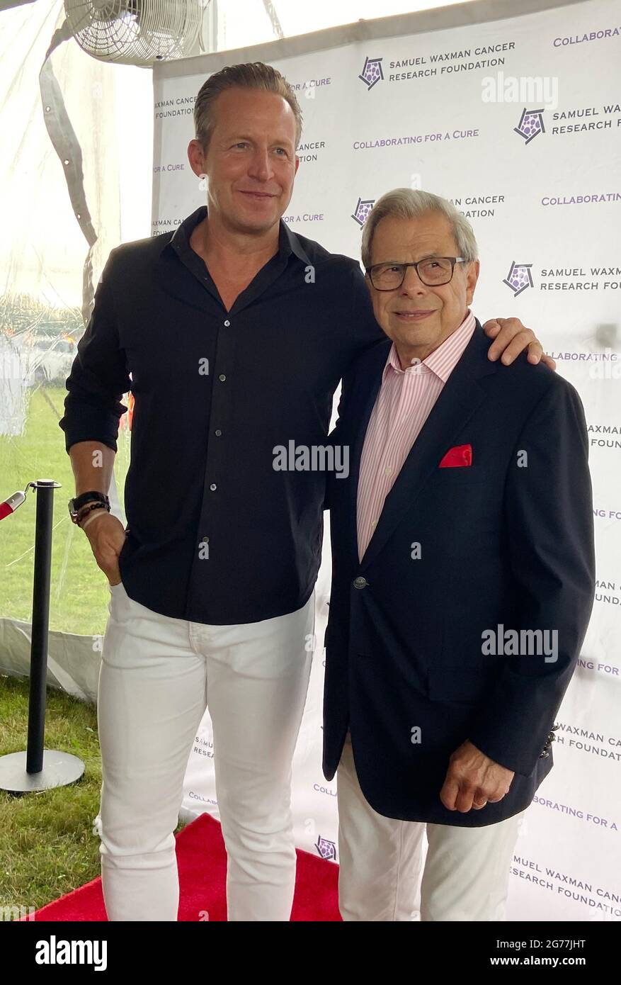 HAMPTONS, NY - JULY 10: Chris Wragge and Dr. Samuel Waxman at The ...