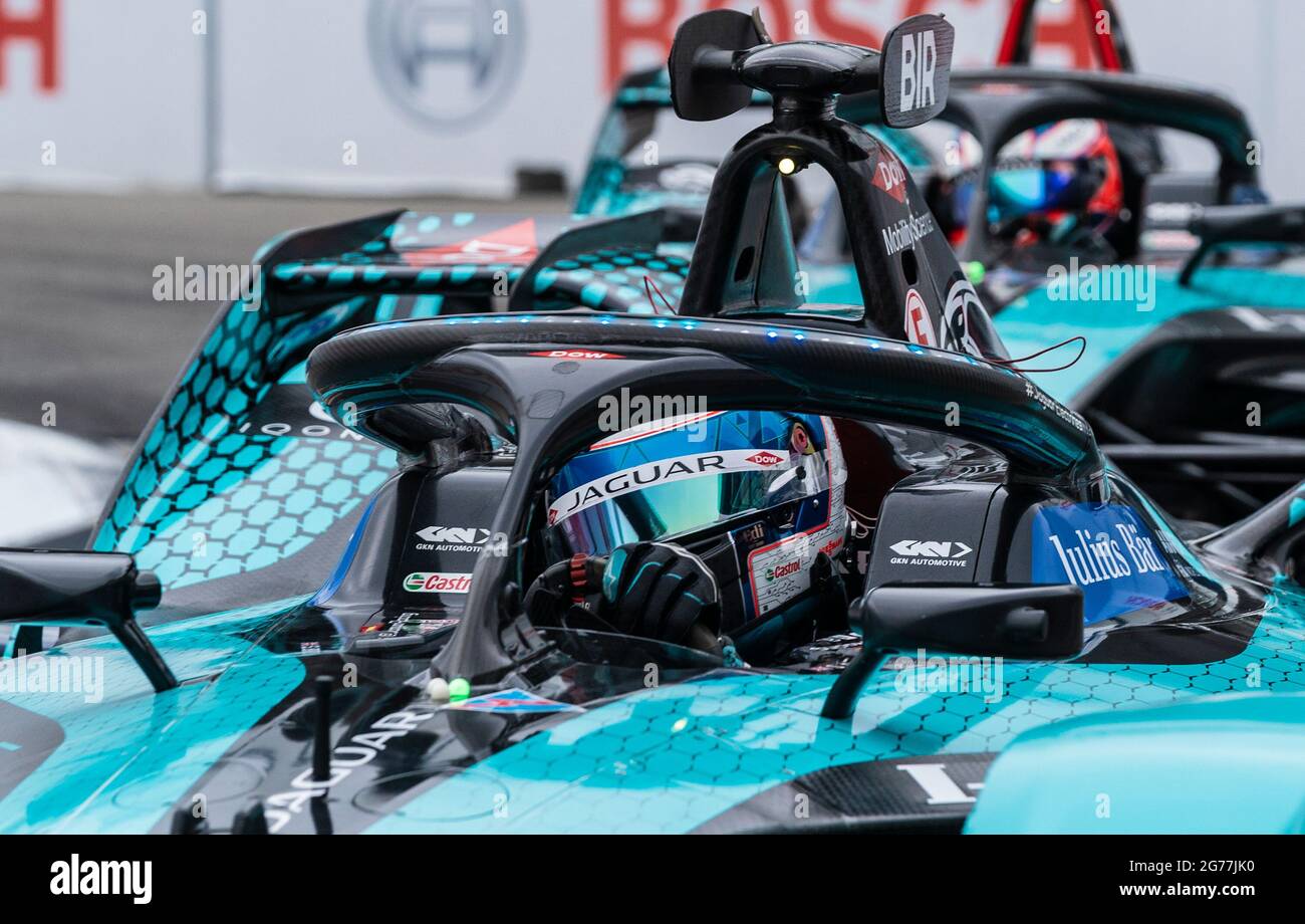 United States. 11th July, 2021. Sam Bird (10) of Jaguar Racing team ...
