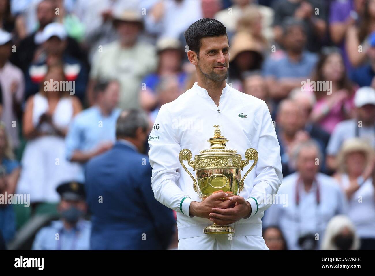 London, UK. 11th July, 2021. Novak Djokovic (SRB) during the men's ...