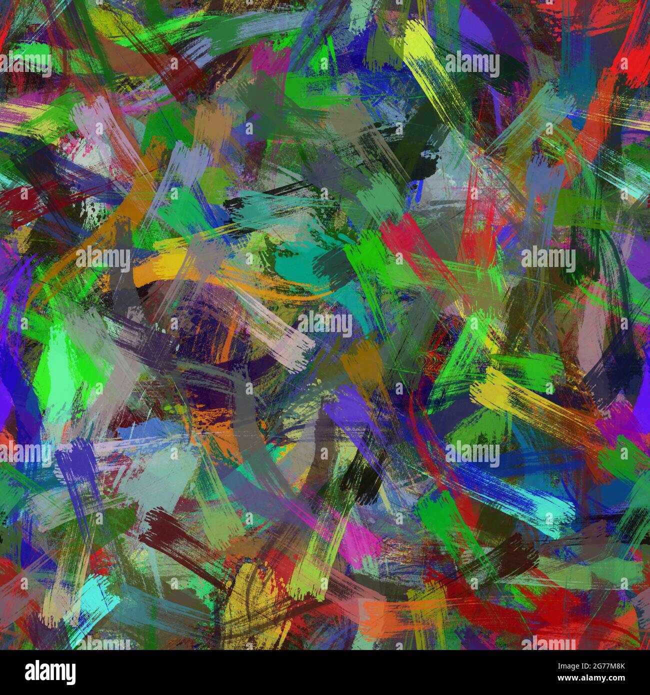 Seamless random faux digital paint stroke pattern print Stock Photo - Alamy