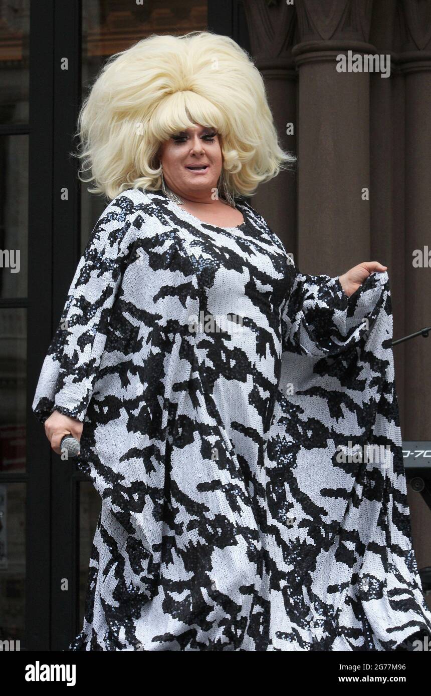 Lady Bunny performing at "A Stairway to the Stars" presented by NY ...