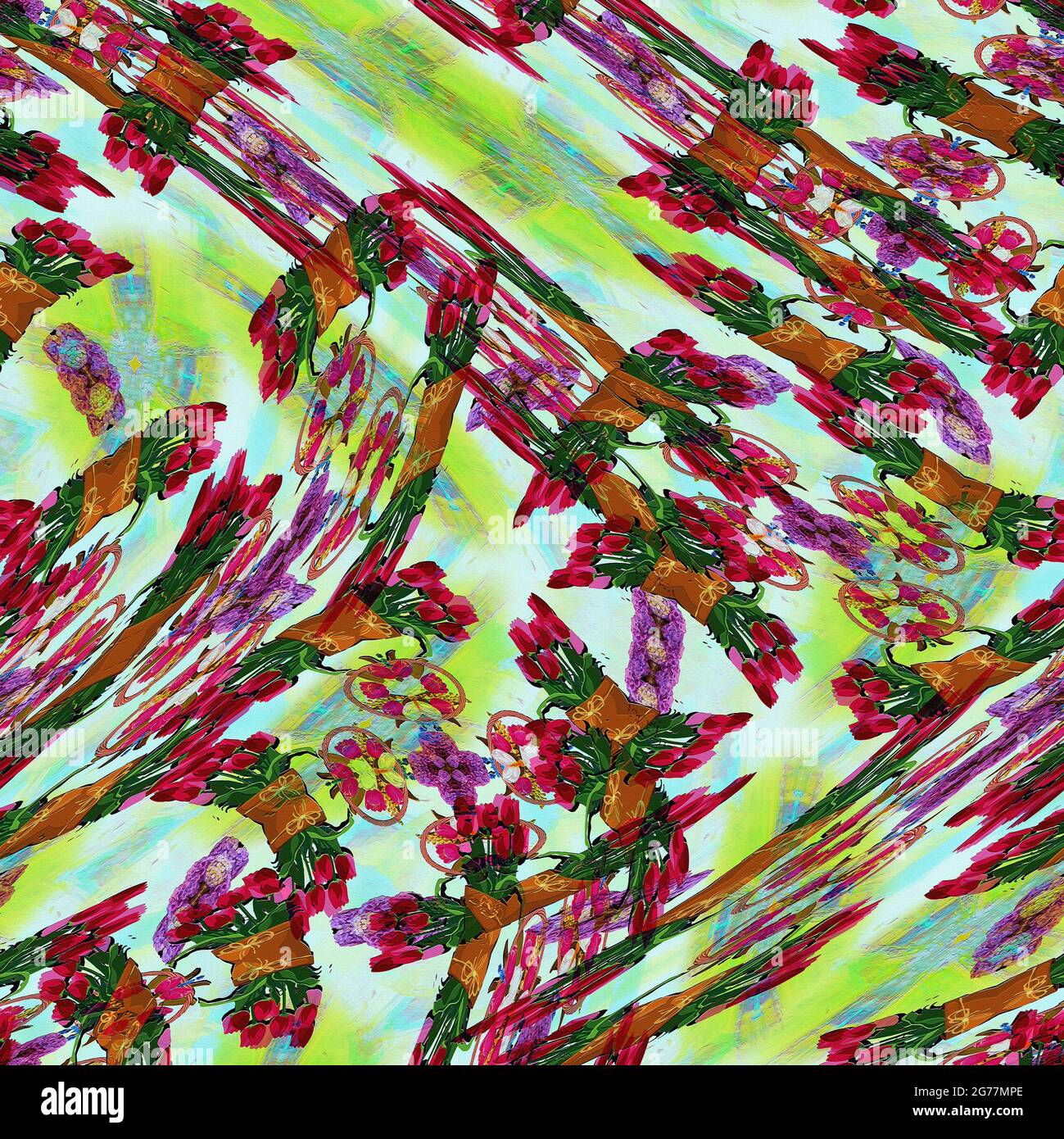 Digital Abstract Pattern and colourful background Stock Photo - Alamy