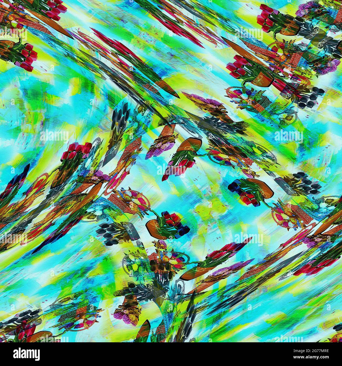 Digital Abstract Pattern and colourful background Stock Photo - Alamy