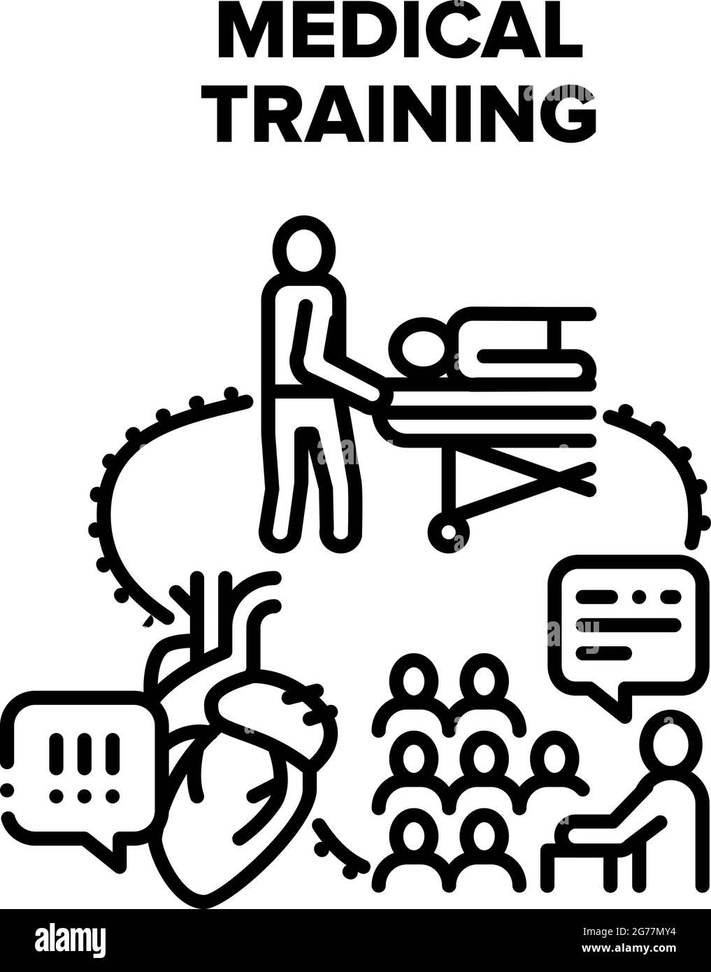 First training session Stock Vector Images - Alamy