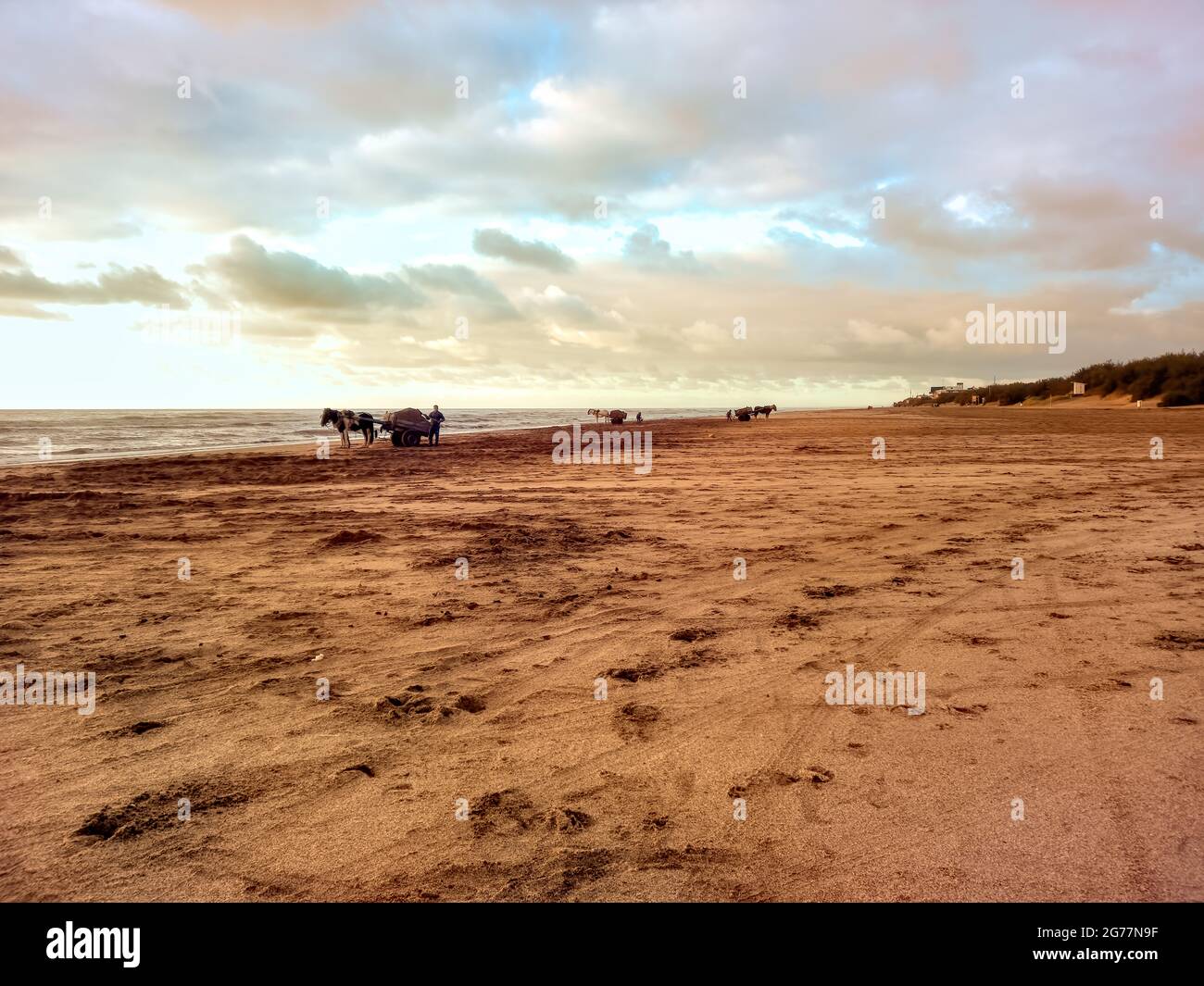 MAR DE AJO - LA COSTA - BUENOS AIRES, ARGENTINA - May 30, 2021: Sand ...