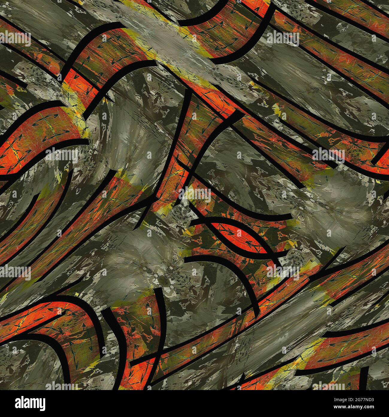 Digital textile design border hi-res stock photography and images - Alamy