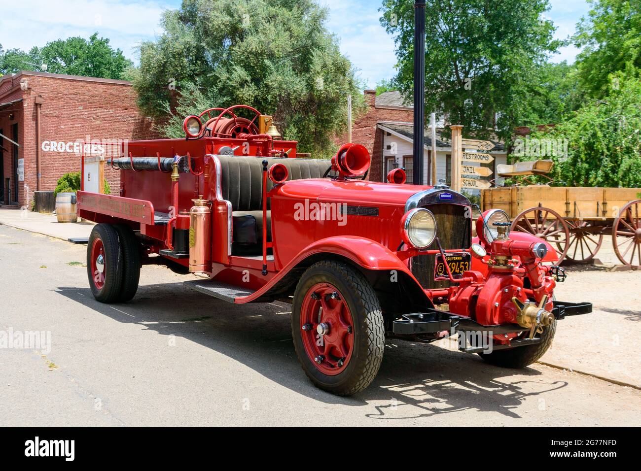 Dodge Brothers vintage fire truck parked outdoors - Columbia ...