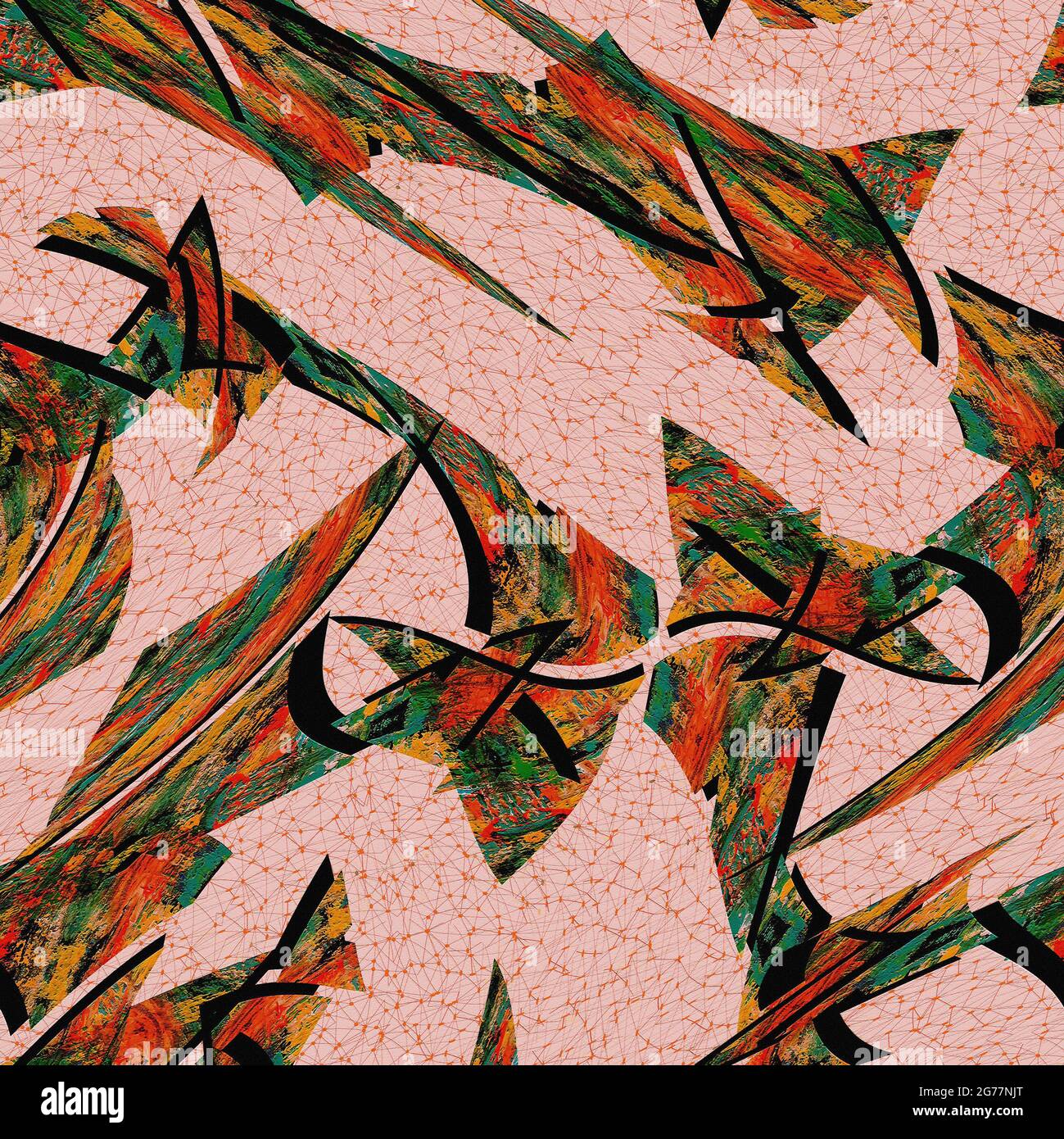 Digital Abstract Pattern and colourful background Stock Photo - Alamy