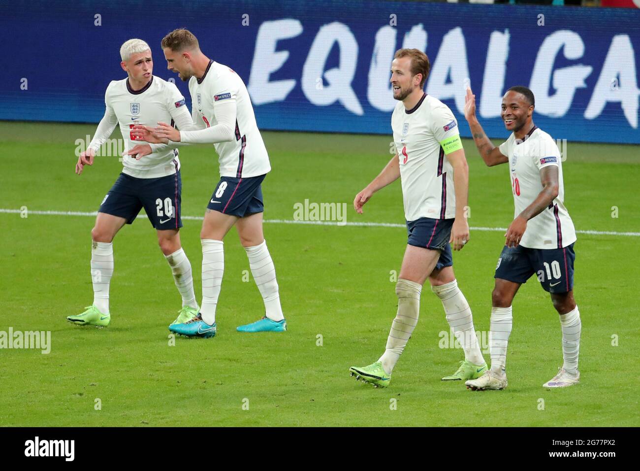PHIL FODEN, JORDAN HENDERSON, HARRY KANE, RAHEEM STERLING, ENGLAND V ...
