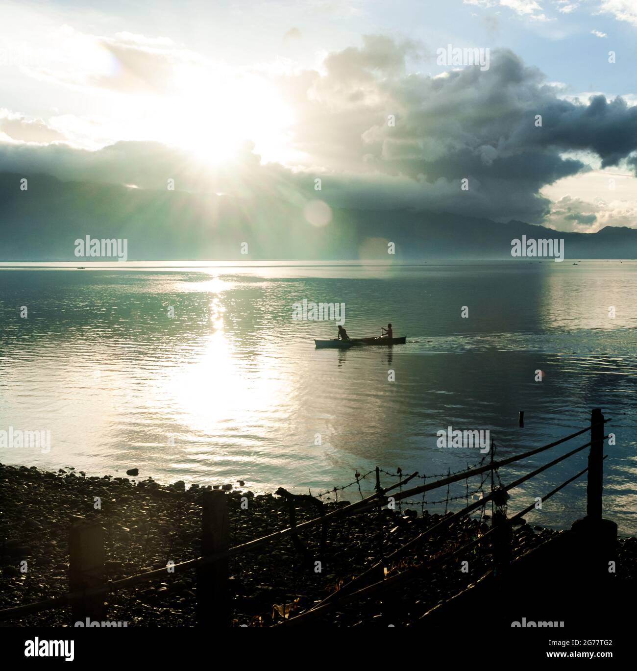 Silhouette on fishing boat hi-res stock photography and images - Alamy