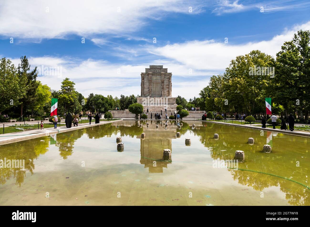 Exterior of mausoleum of the poet Ferdowsi(Ferdosi), Tus(Tous), suburb ...