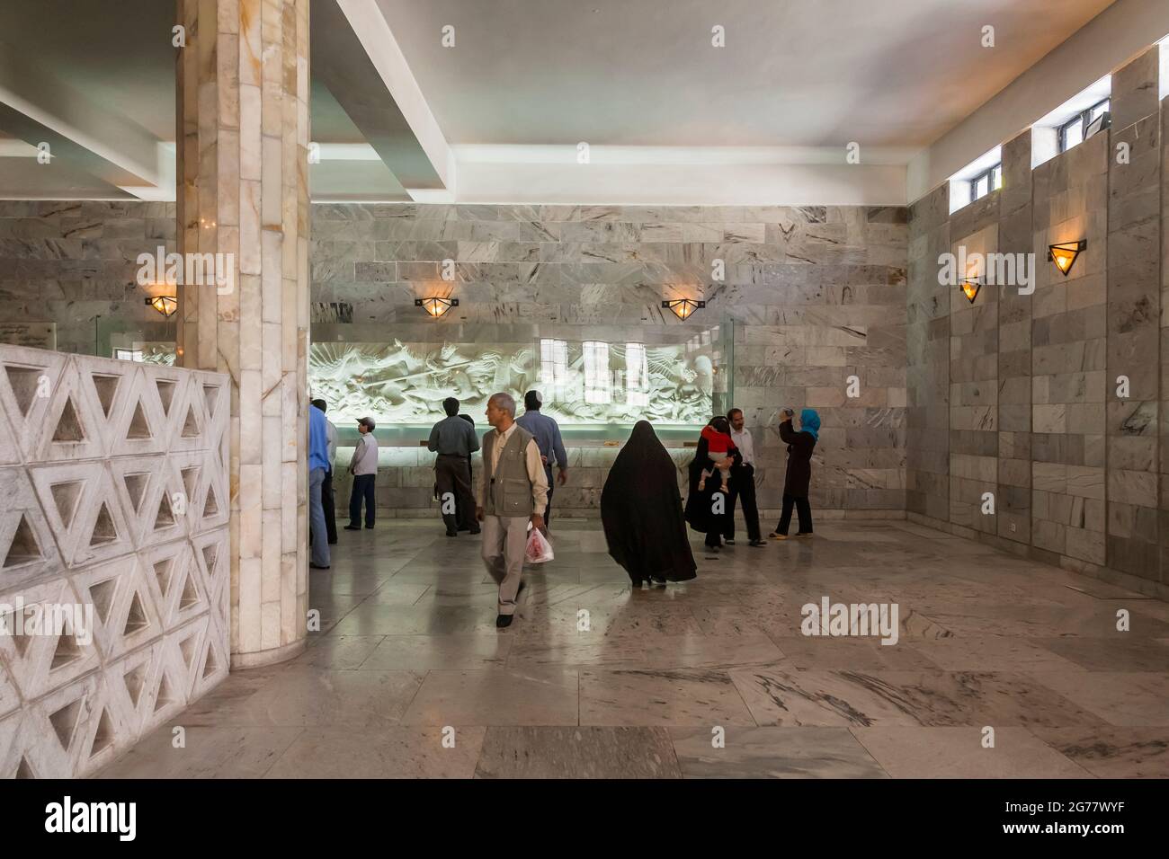 Interior(museum) of Mausoleum of the poet Ferdowsi(Ferdosi), Tus(Tous ...