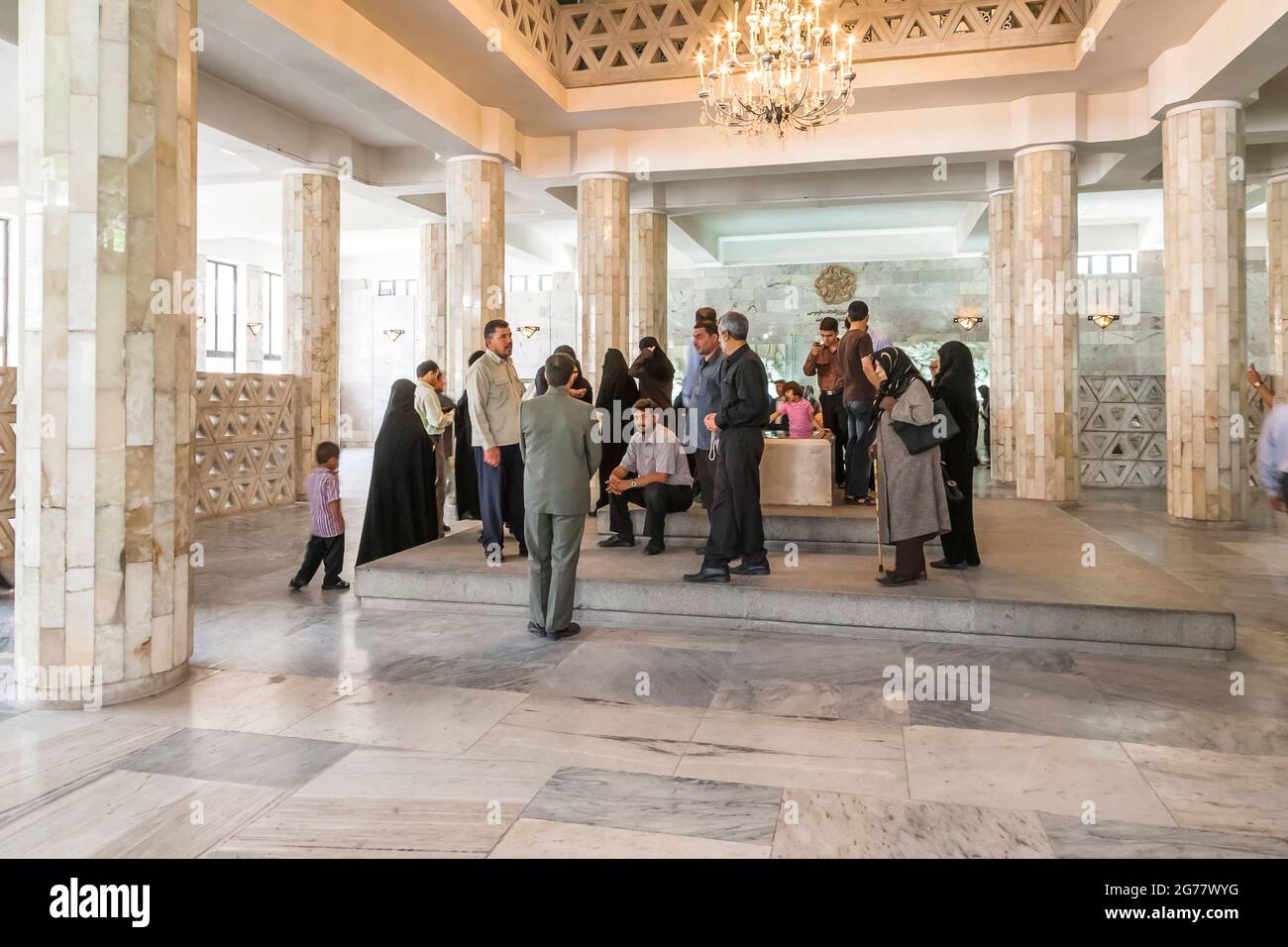 Interior(museum) of Mausoleum of the poet Ferdowsi(Ferdosi), Tus(Tous ...