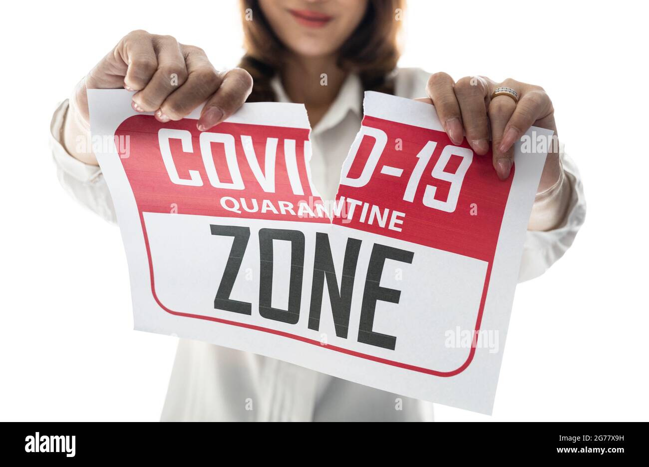 Covid free zone hi-res stock photography and images - Alamy