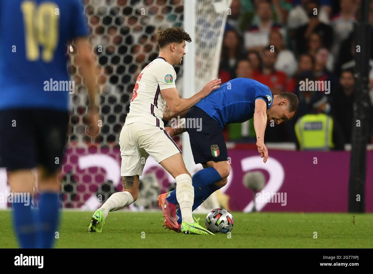 Wembley, London, UK. 11th July, 2021. Andrea Belotti (Italy)Harry ...