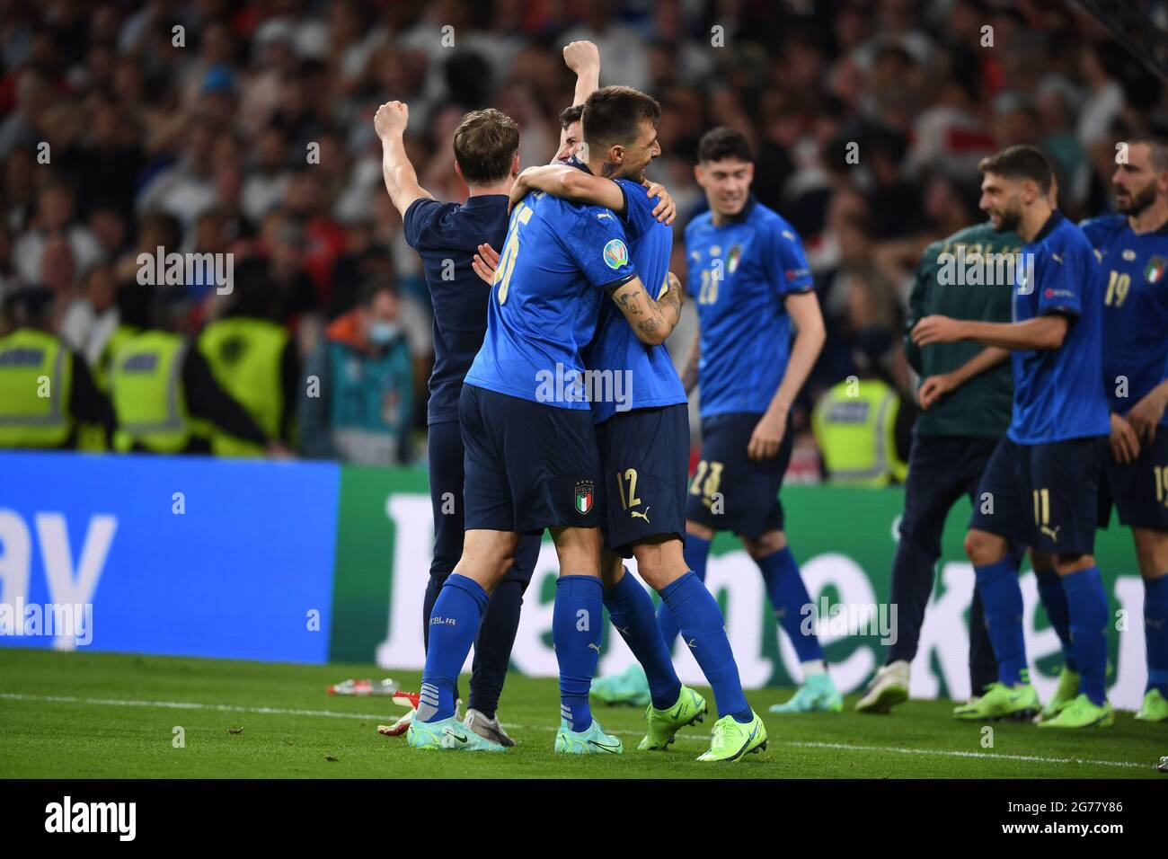 Wembley, London, UK. 11th July, 2021. Final joy (Italy) during the Uefa ...