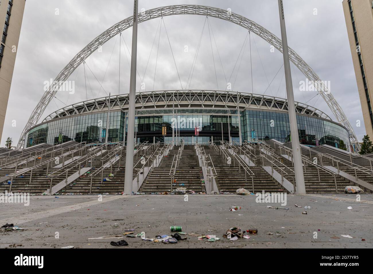 Wembley Park, UK. 12th July 2021. Thousands of England fans left ...