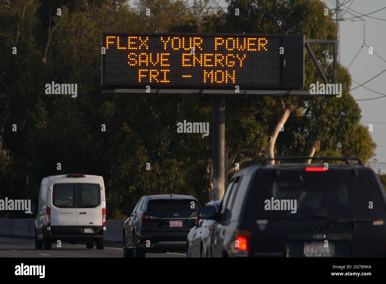 Monterey Park, United States. 11th July, 2021. A Flex Alert advisory ...