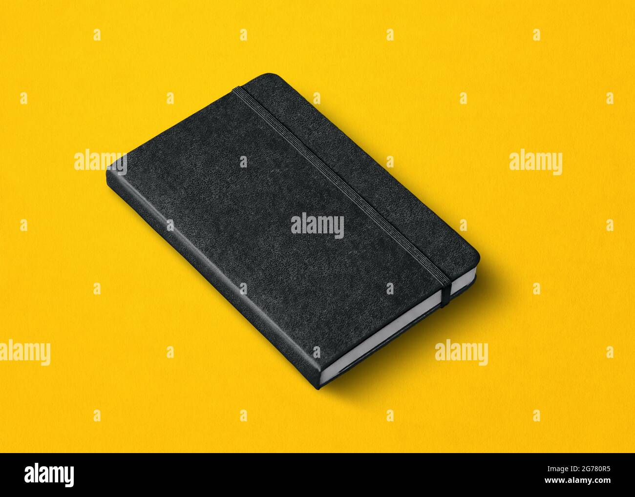 Closed yellow blank book mockup hi-res stock photography and images - Alamy