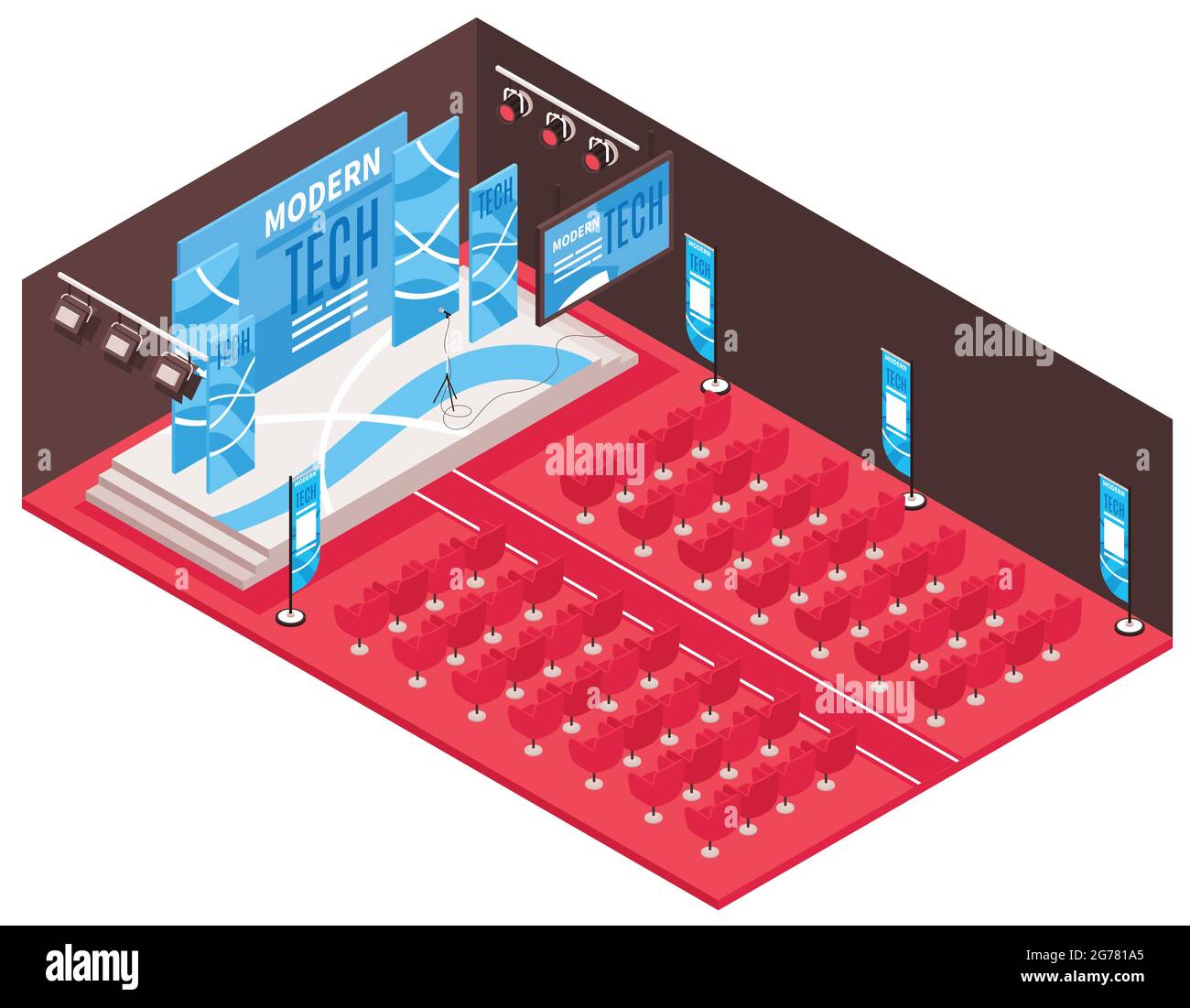 Expo hall interior Cut Out Stock Images & Pictures - Alamy