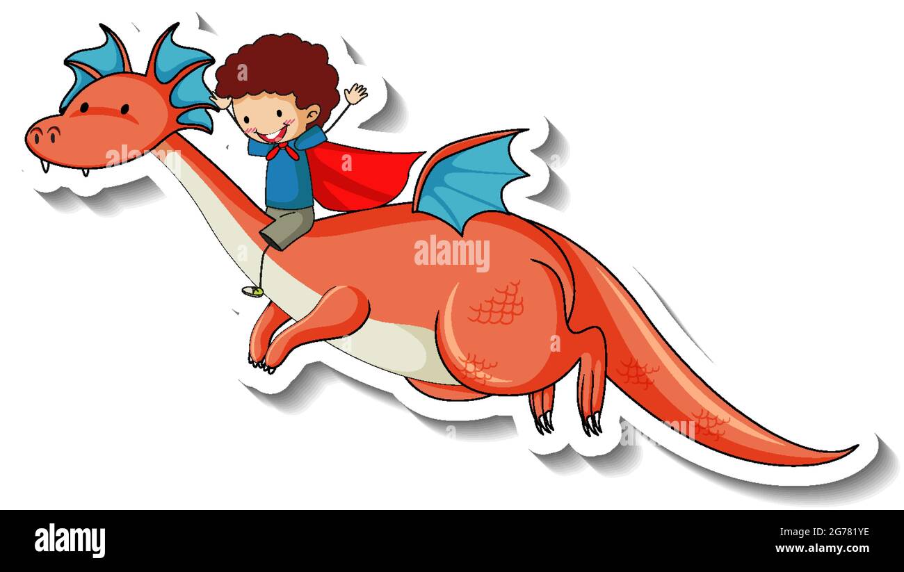 Flying fantasy animal ride Stock Vector Images - Alamy