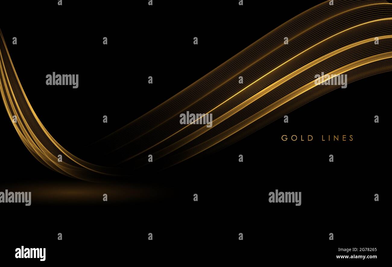 Golden abstract background design hi-res stock photography and images ...