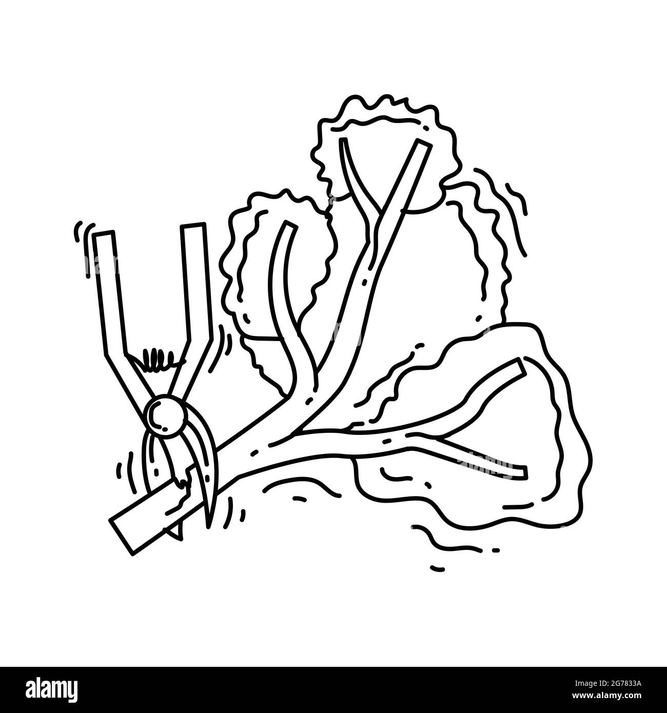 Hand drawn pruner hi-res stock photography and images - Alamy