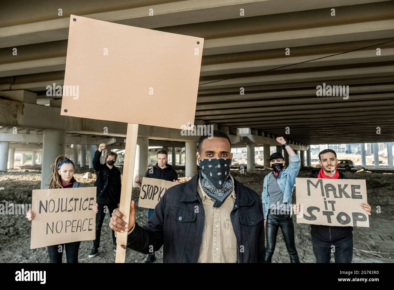 Empty Protest Sign