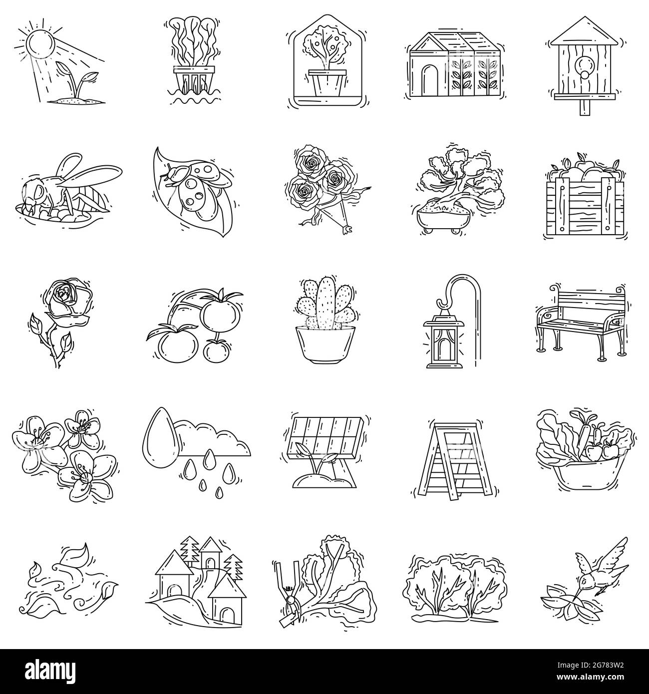 Garden watering seeds Black and White Stock Photos & Images - Alamy